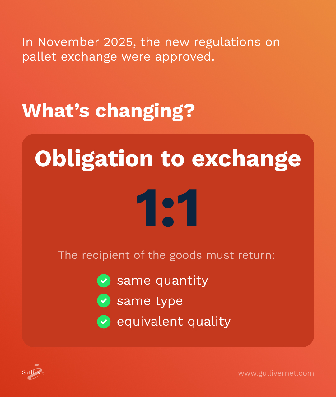 New Pallet Exchange Law: What Changes